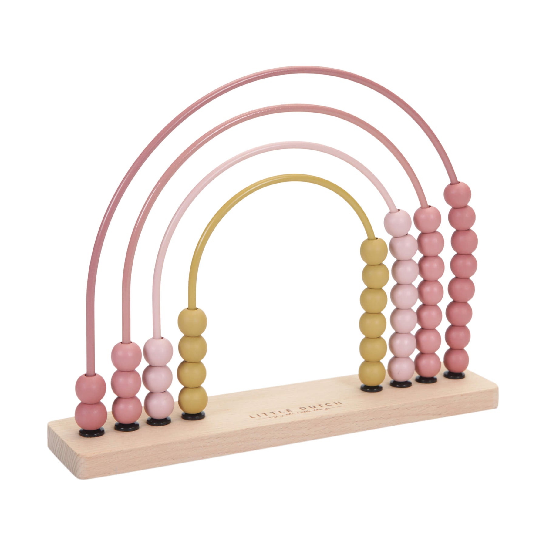 Little Dutch Rainbow Abacus Toy in Pink | Oskoe