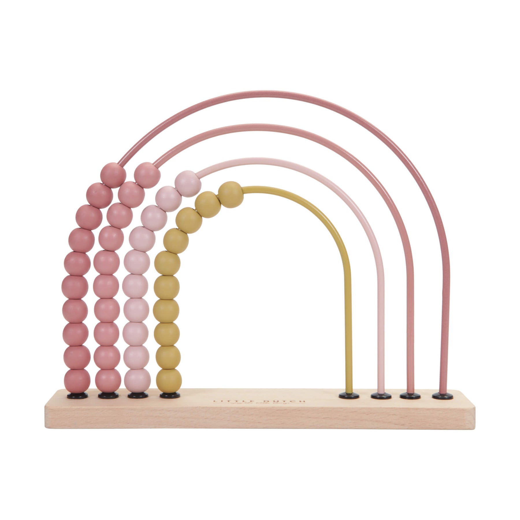 Little Dutch Rainbow Abacus Toy in Pink | Oskoe