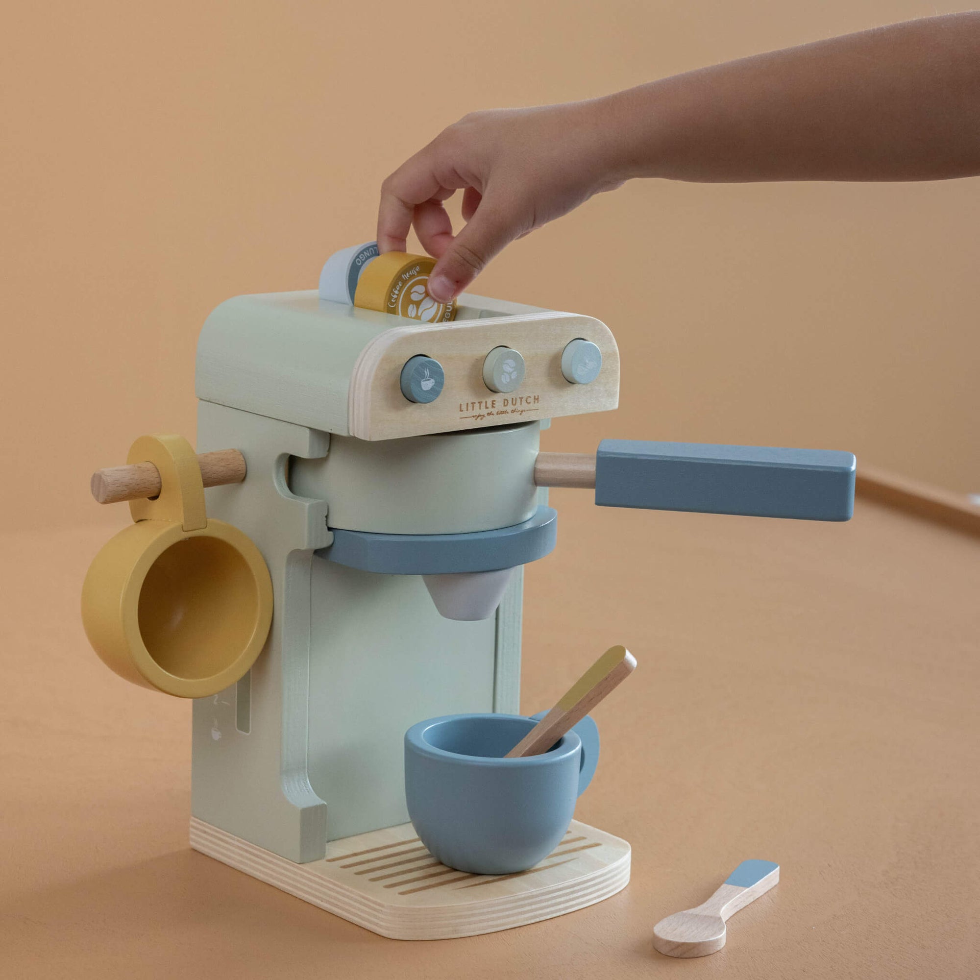 Little Dutch Wooden Toy Coffee Machine Children's Role Play | Oskoe