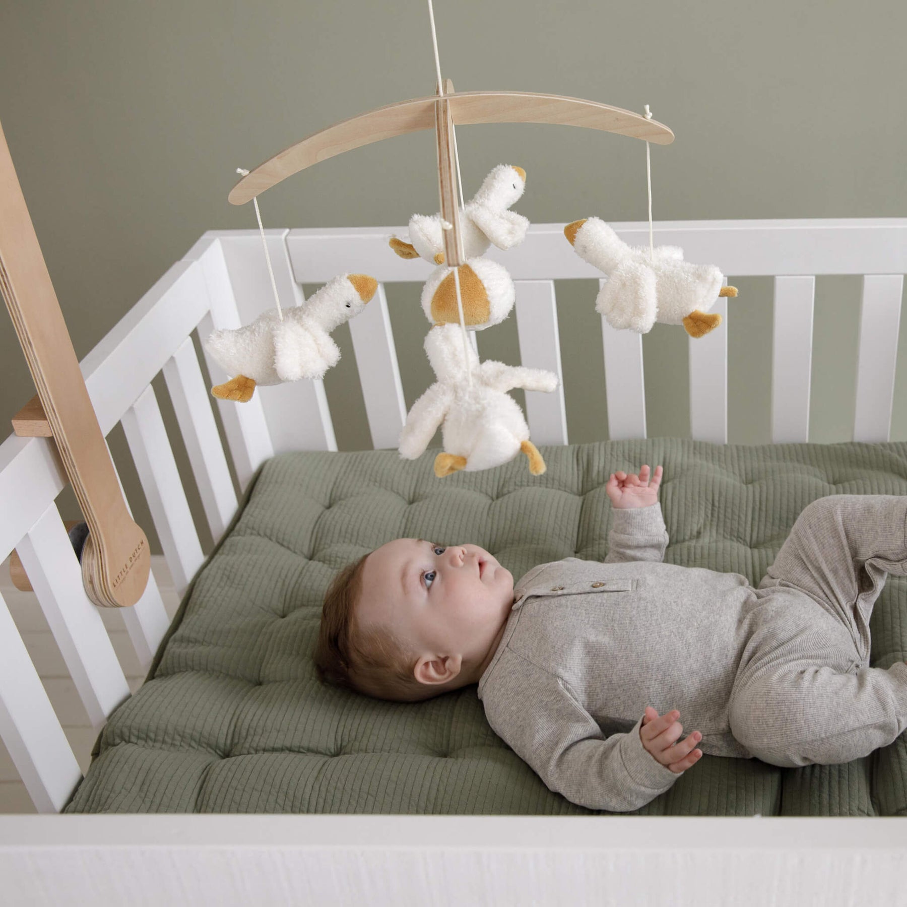 Little Dutch Wooden Music Mobile Little Goose, Cot Toys | Oskoe