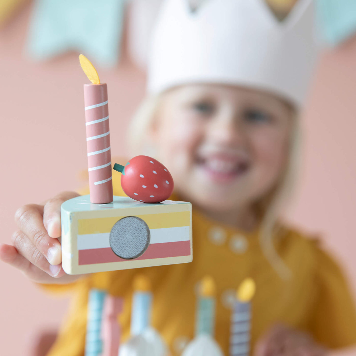 Little Dutch Wooden Birthday Cake Role Play Toy | Oskoe